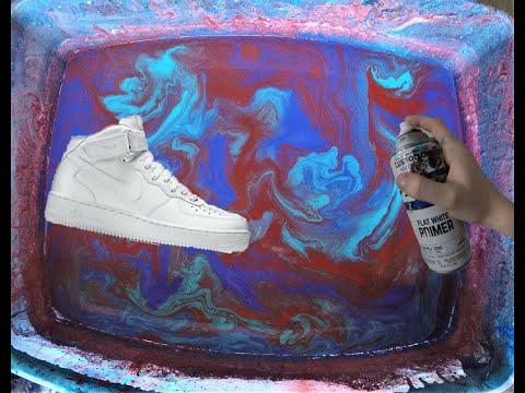 NIKE AIR FORCE 1's HYDRO DIPPING - YouTube