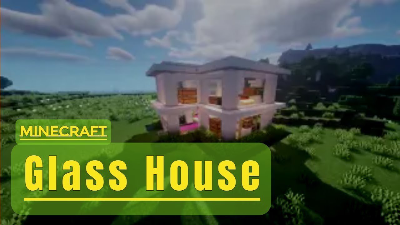 Modern House | Minecraft Glass House | Easy Build - YouTube