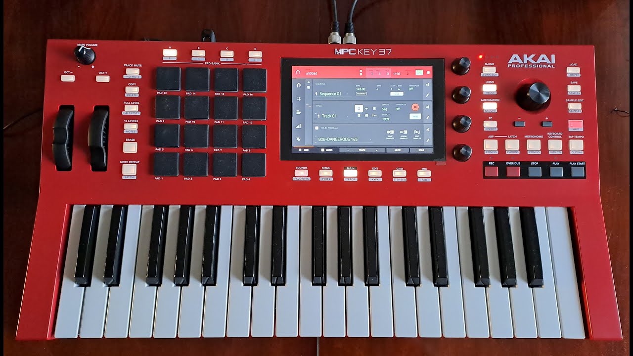 Akai MPC Key 37 - My first beat on it (808) - YouTube