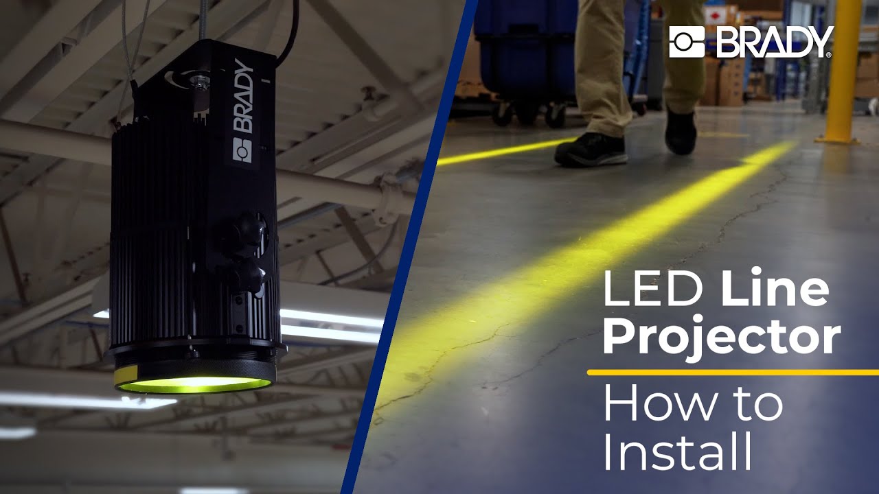 How to Install | Brady LED Virtual Line Projector - YouTube