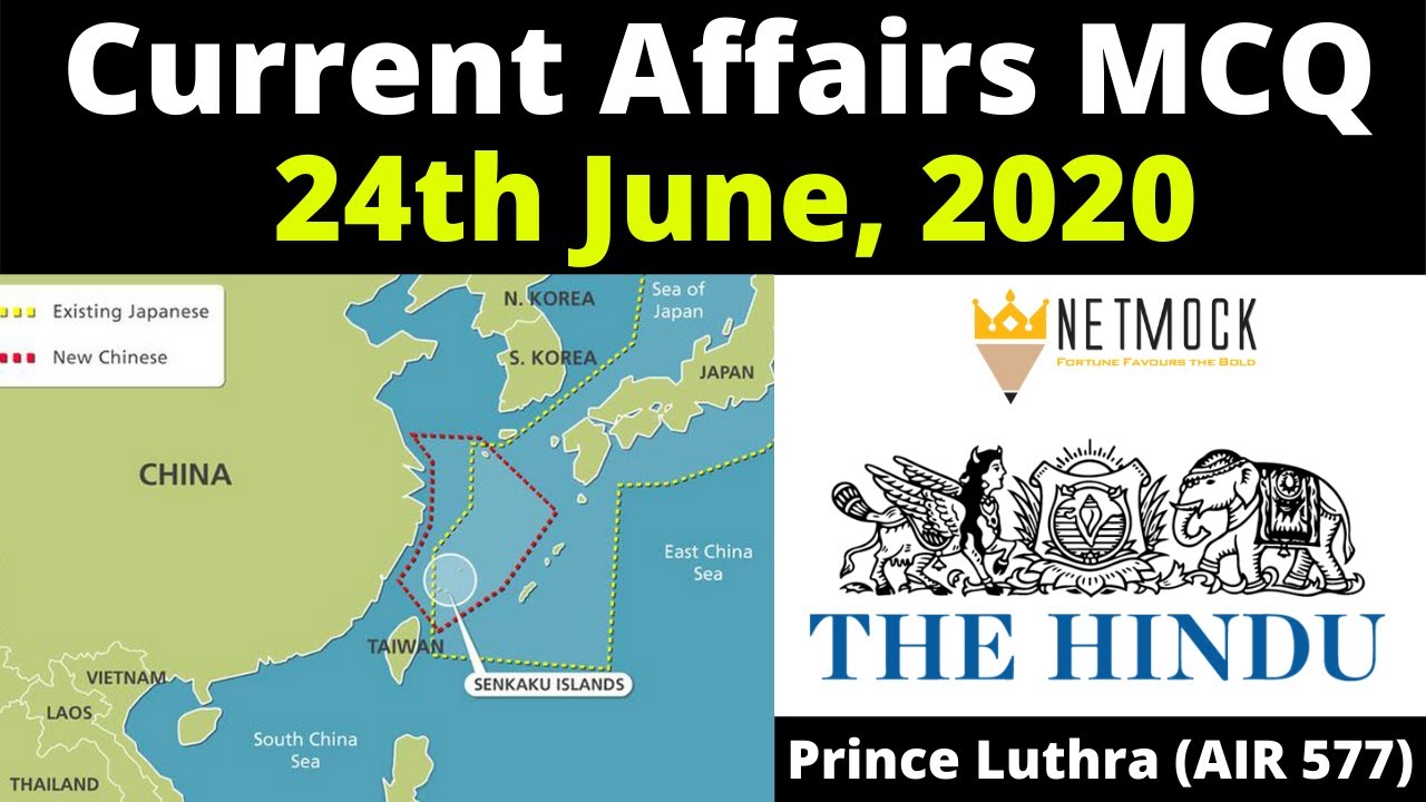 UPSC Current Affairs 2020 MCQ 24th June 2020 Prince Luthra AIR upsc-current-affairs-2020-mcq-24th-june-2020-prince-luthra-air