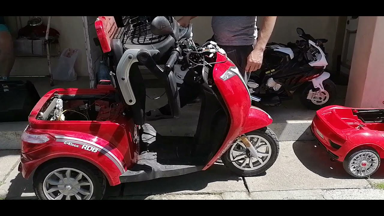 Scuter Electric Pentru Persoane Cu Handicap Locomotoriu - YouTube