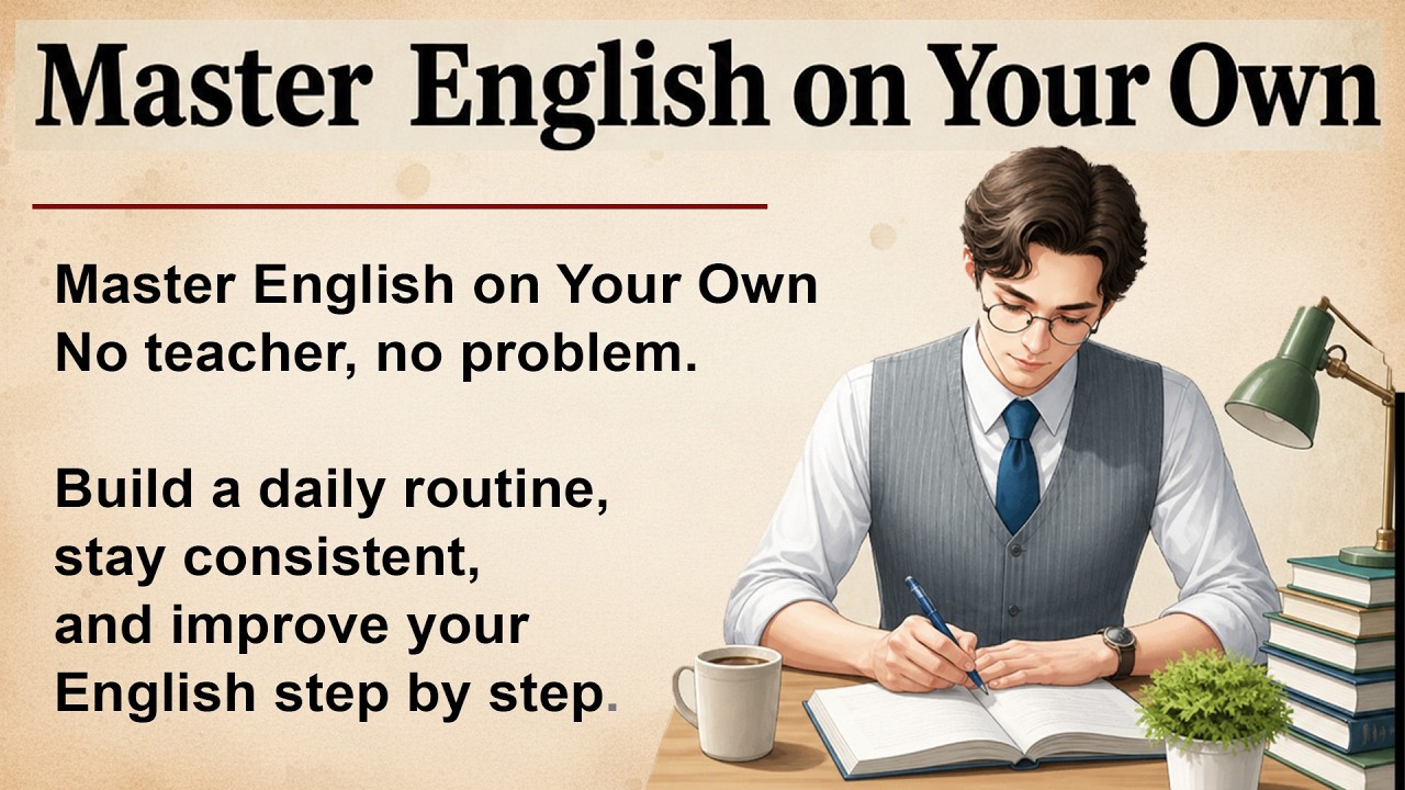 Learn English Without a Teacher 📚 | Improve English at Home Fast ...