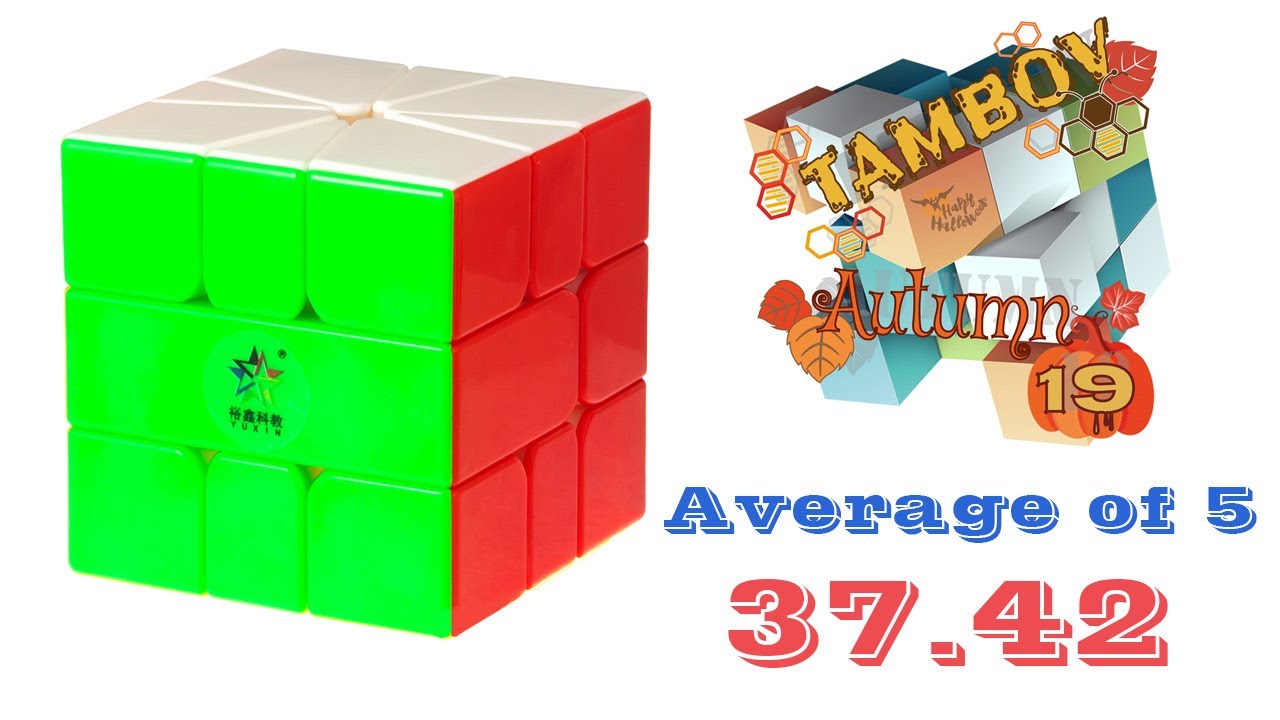 Square-1 average of 5 - 37.42 (official solves) - YouTube