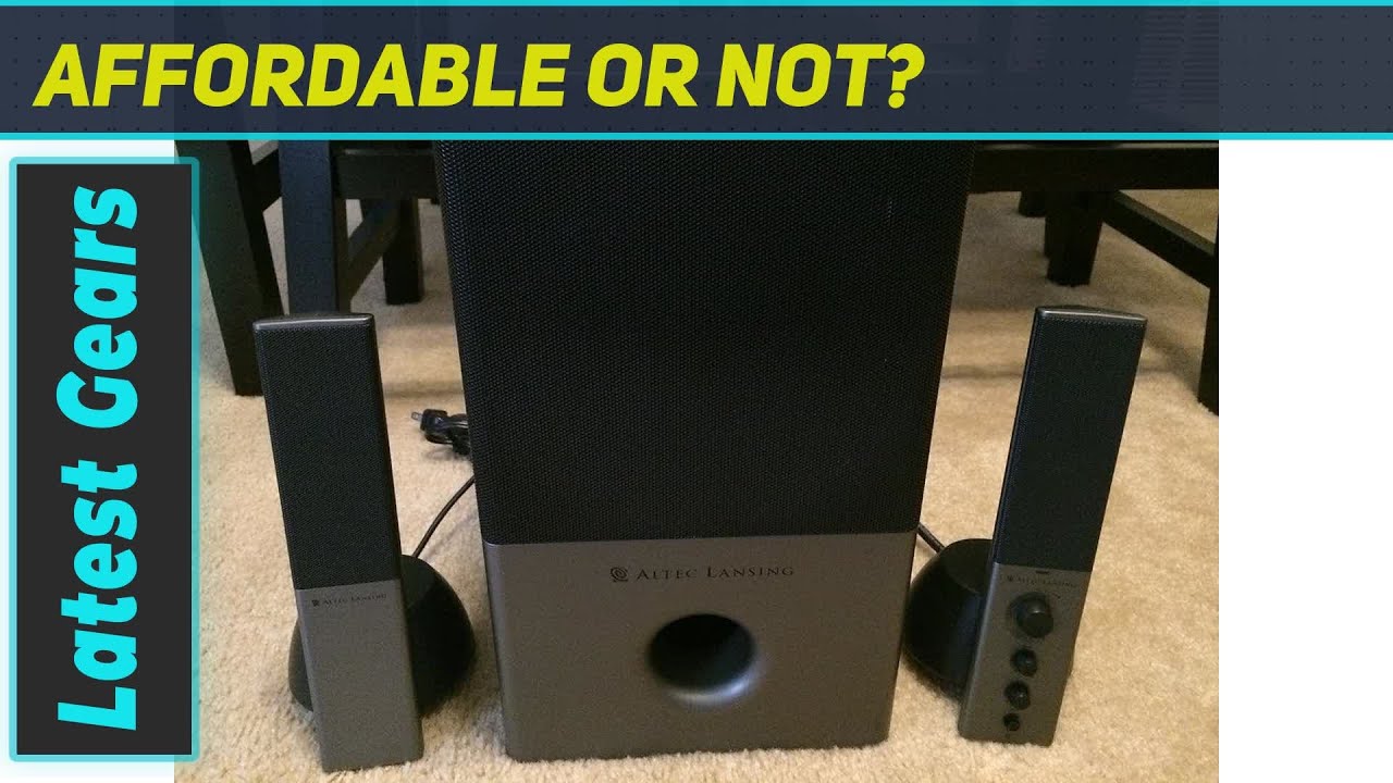 Altec Lansing VS4121 2.1 Computer Speaker System Review - YouTube
