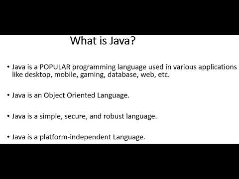 1.What is Java ? - YouTube