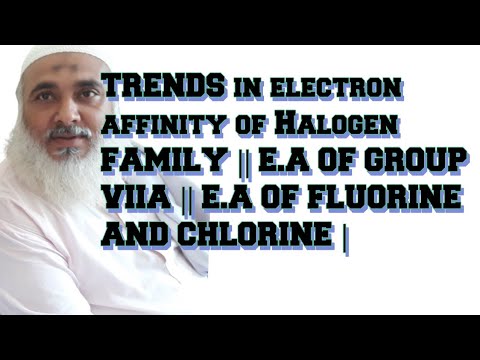 TRENDS in electron affinity of Halogen FAMILY || E.A OF GROUP VIIA || E ...