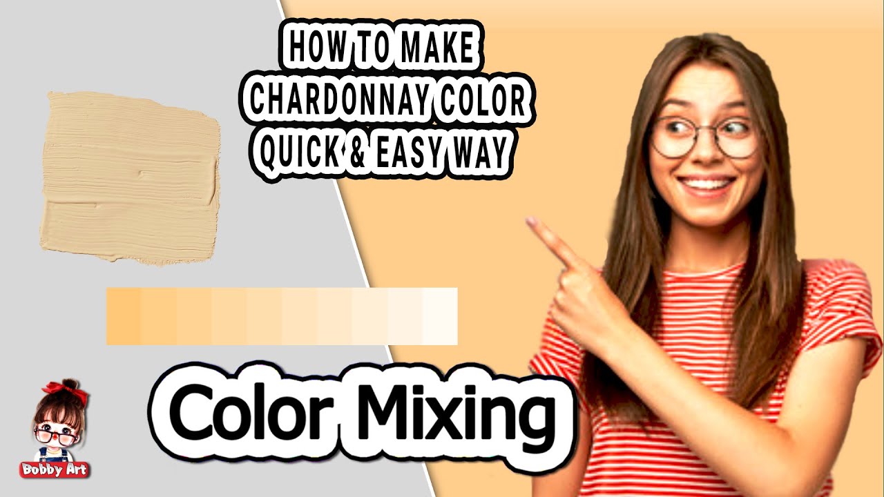 chardonnay | How To Make chardonnay Color | Colour Mixing - Acrylic ...
