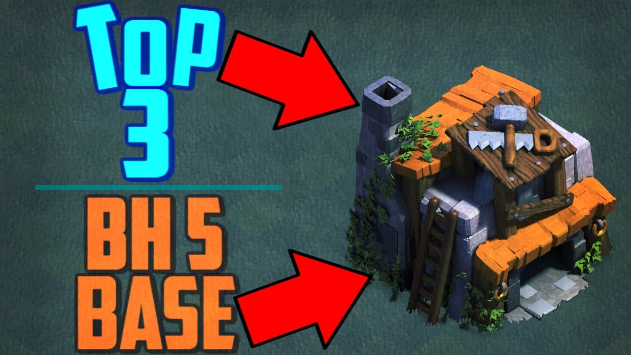 TOP 3 BEST Builder Hall 5 Base w/ PROOF! +2500 CUPS! | CoC BH5 Builder ...
