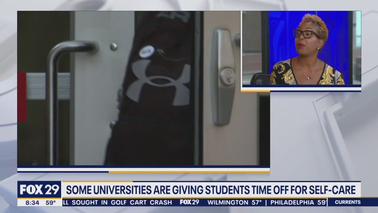 Some universities are giving students time off for self-care - YouTube