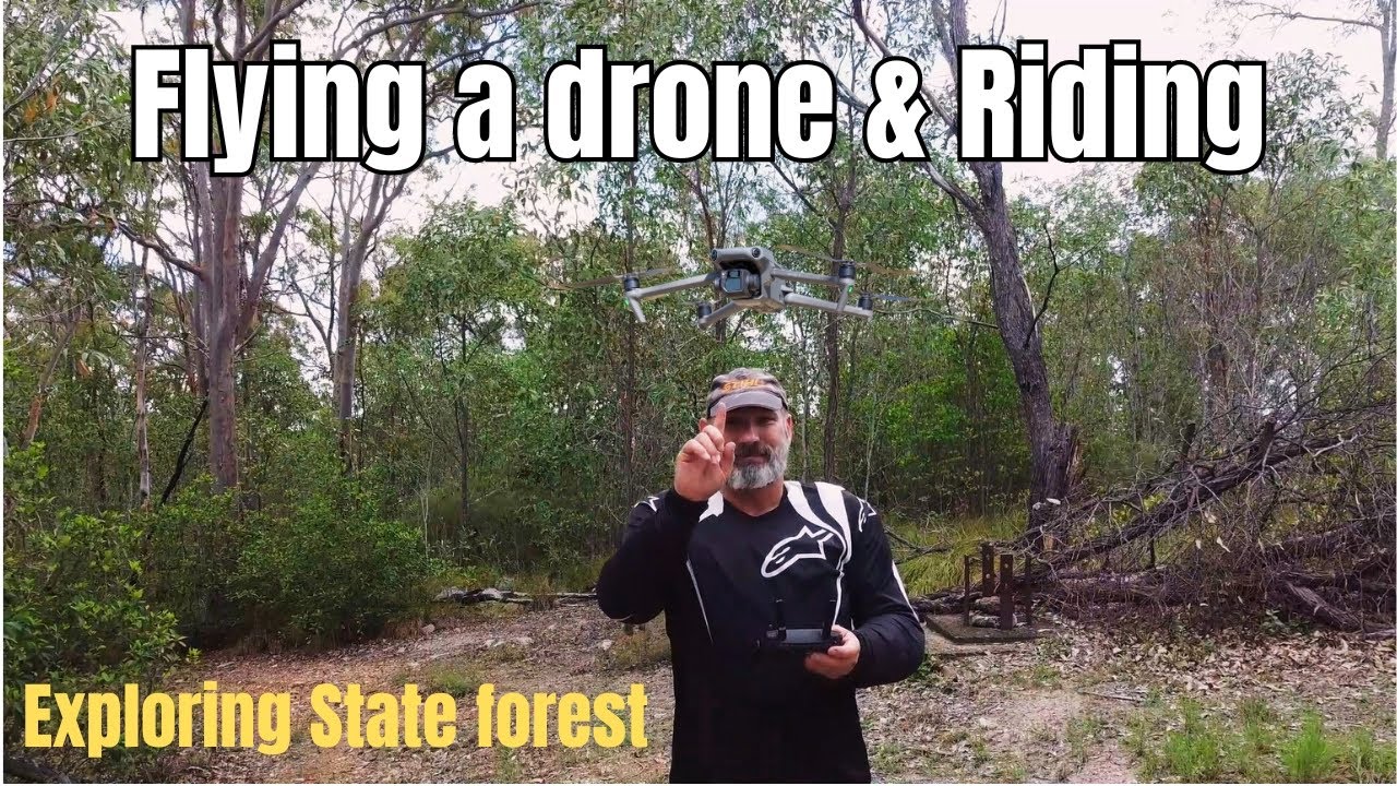 Drone flight on Adventure ride - YouTube