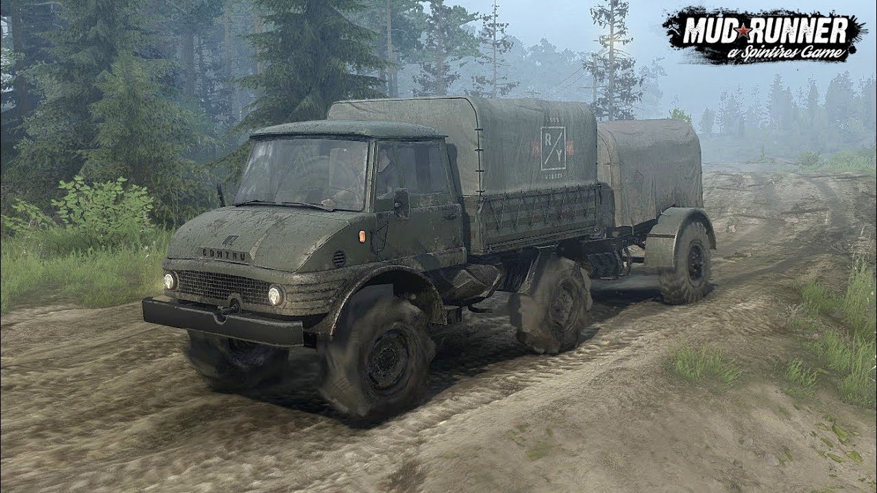 SPINTIRES: MudRunner I Mod GOMINU - Unimog [Deutsch/HD] - YouTube
