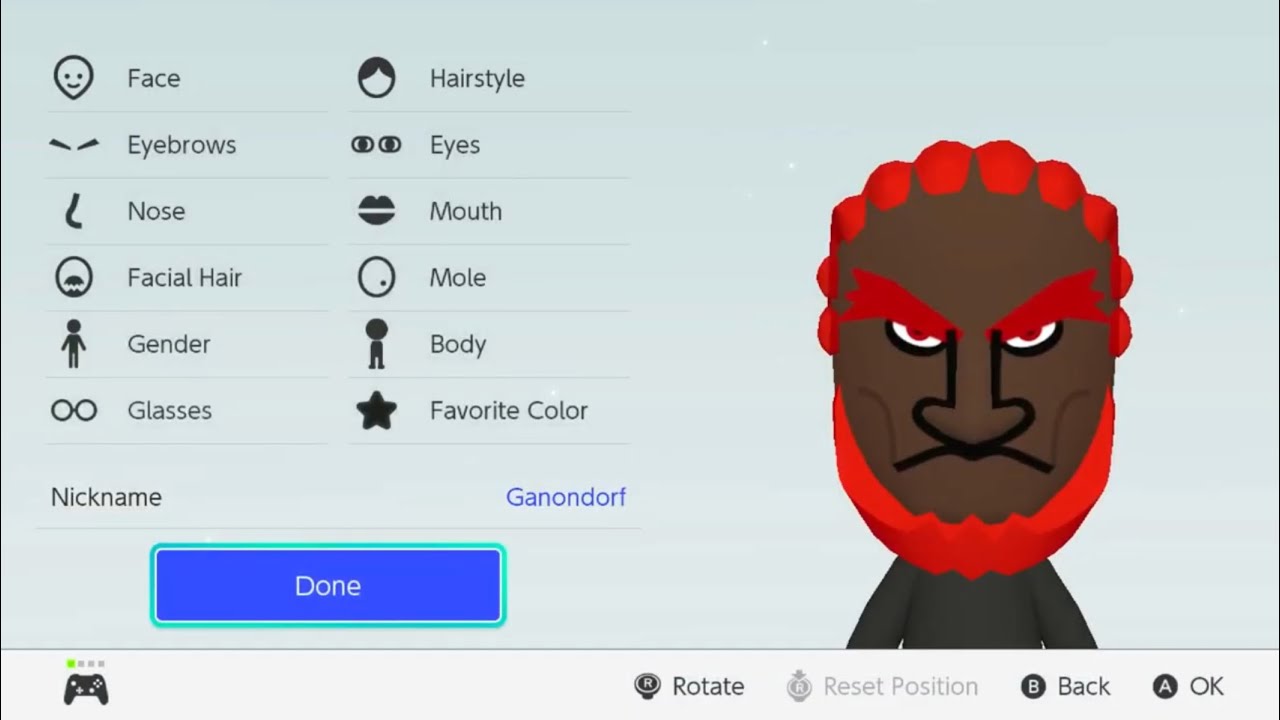 How to make a Ganondorf mii - YouTube
