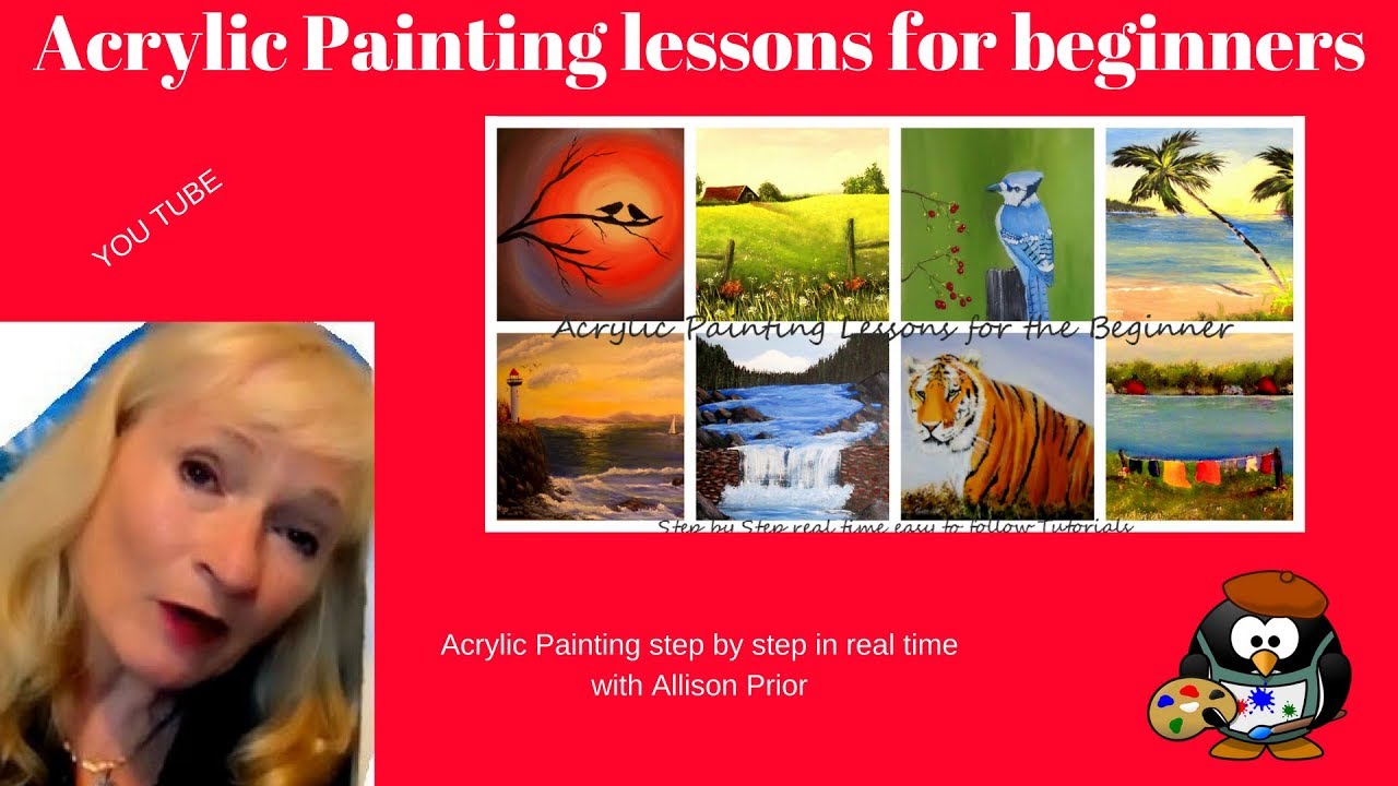 Have you painted THESE ? Acrylic Painting Tutorials for Beginners, step ...