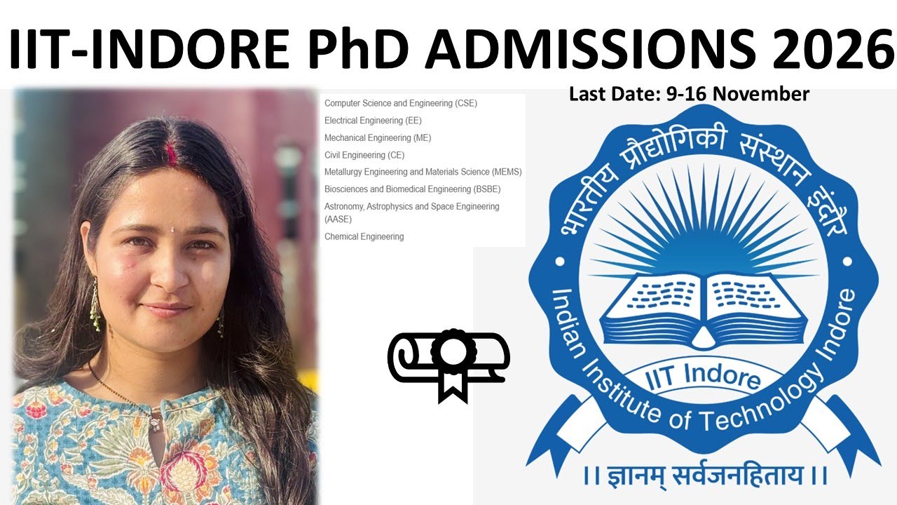 IIT Indore PhD Admissions 2025-26 #iitindore - YouTube