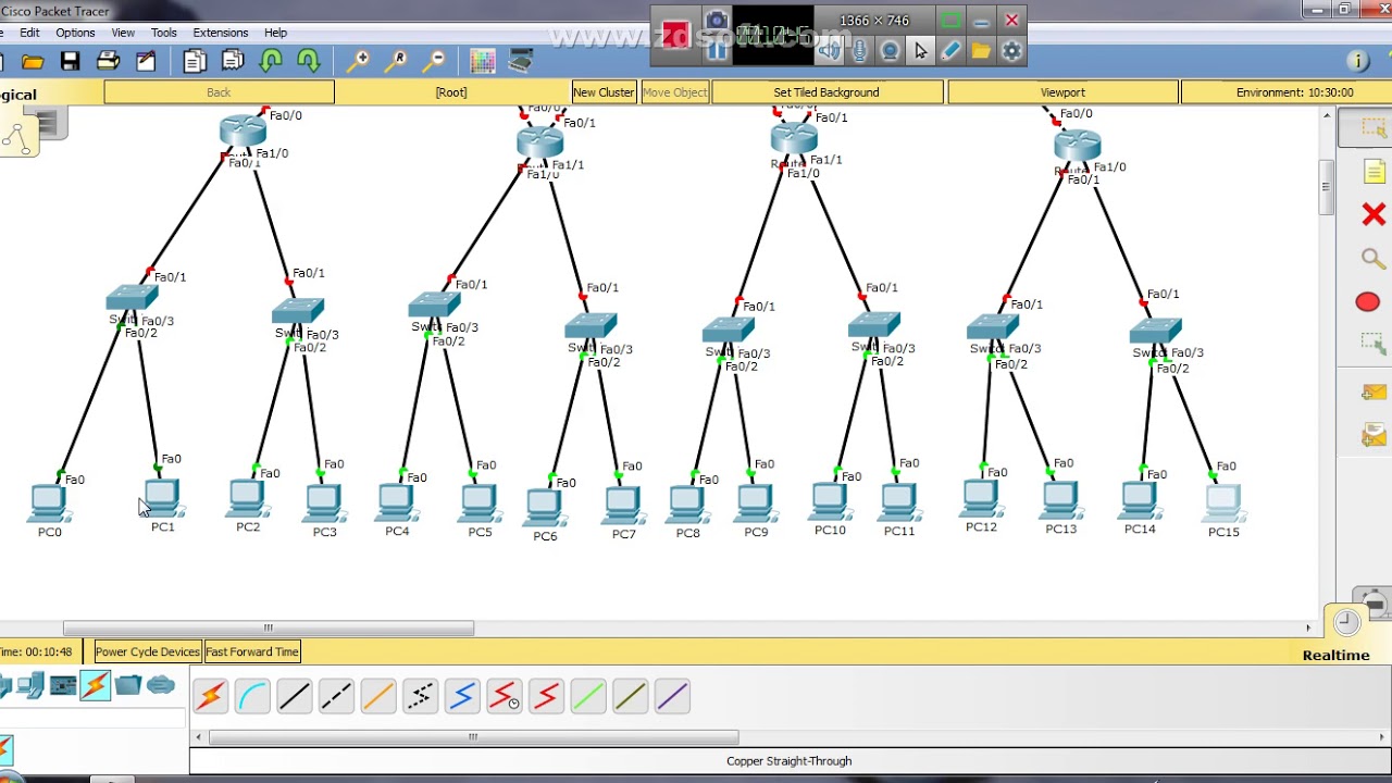 konfigurasi routing static cisco paket tracer #part 1 - YouTube