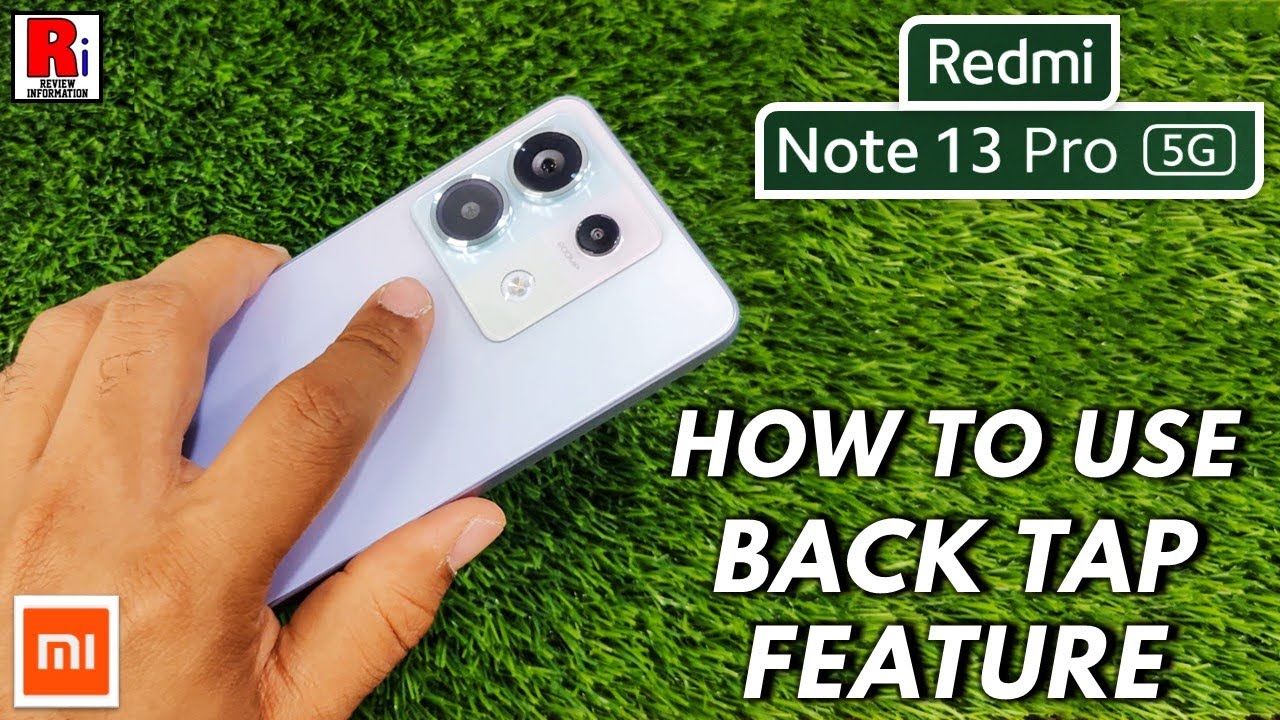 How to Use Back Tap Gesture Feature on Xiaomi Redmi Note 13 Pro - YouTube
