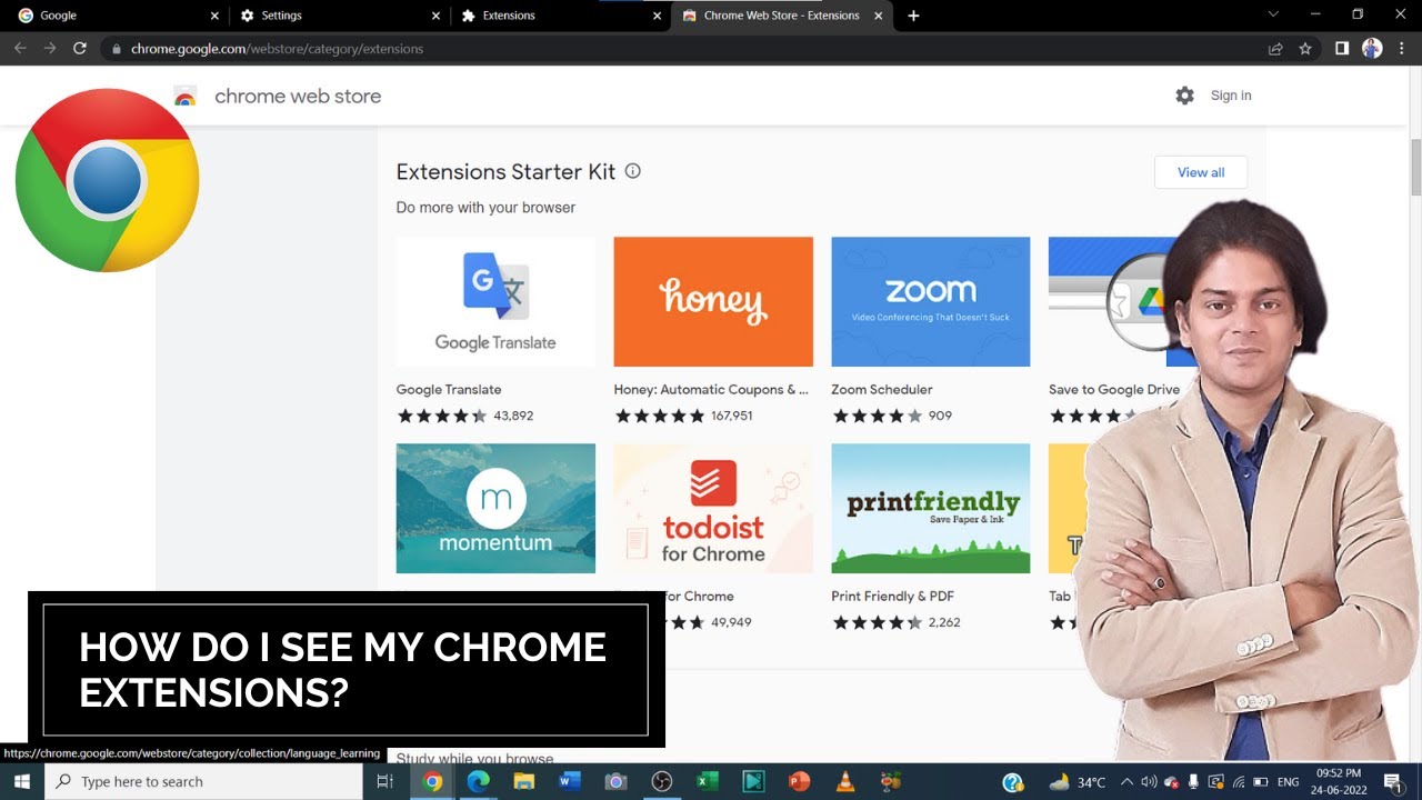 How do I see my Chrome extensions? - YouTube