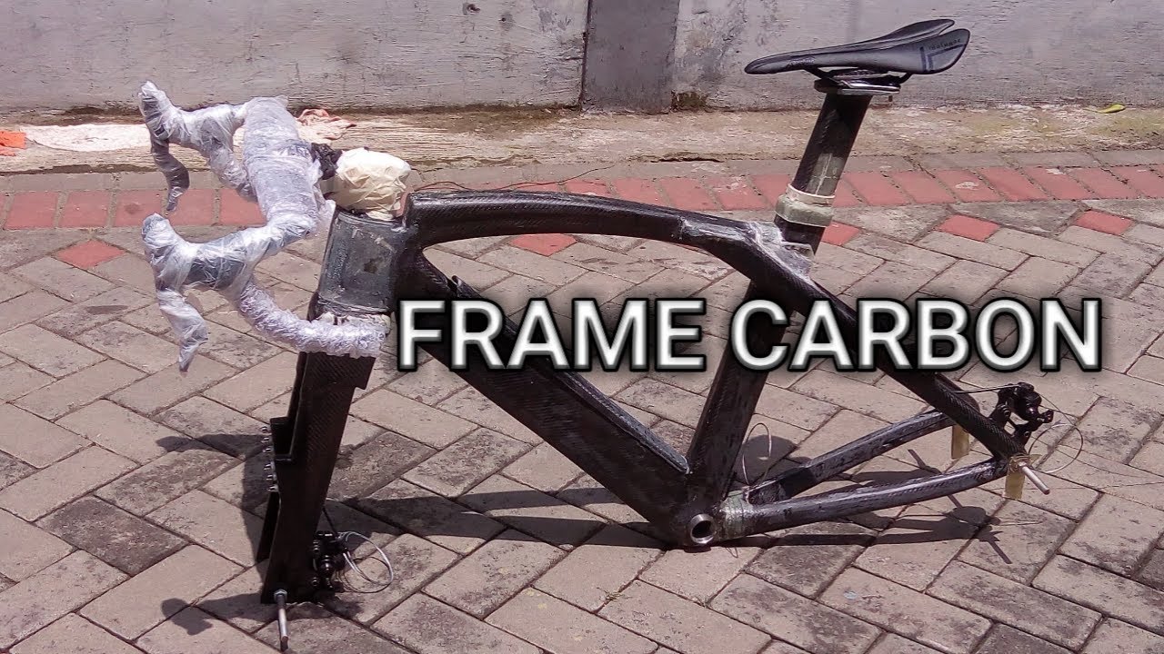 Cara membuat frame sepeda dari bahan serat Carbon Kevlar #roadbike # ...