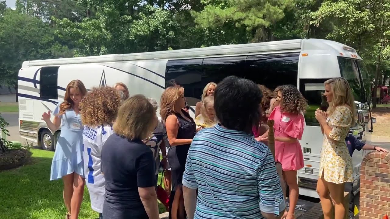 Dallas Cowboys Cheerleaders sing Happy Birthday to founder Dee Brock ...