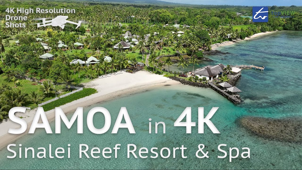 Sinalei Reef Resort & Spa, Samoa - Resorts & Accommodation - 4K Drone ...