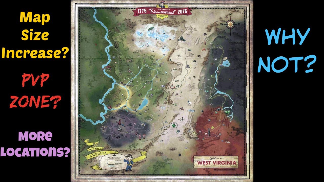 Fallout 76: Map Size Increase and PVP Zone? - YouTube