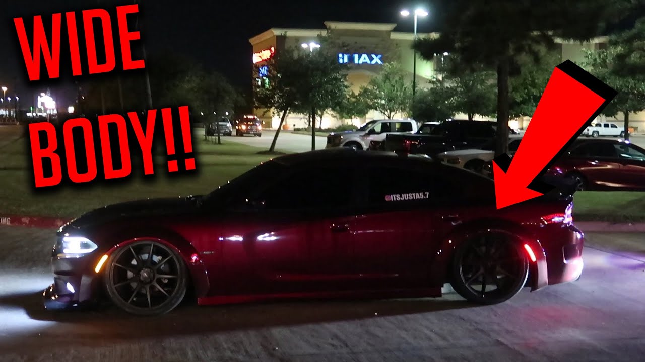 WORLDS FIRST WIDE BODY CHARGER RT GETS SIDEWAYS LEAVING CAR SHOW ...