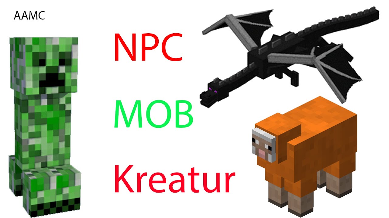 Begriffe erklären : Mob Kreaturen NPC in Minecraft | AllAboutMc - YouTube