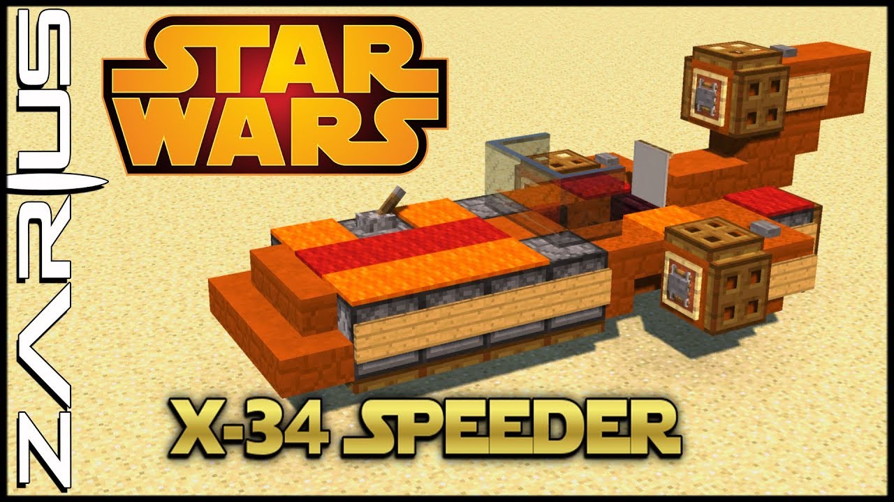 Minecraft: Star Wars: X-34 Speeder Tutorial. - YouTube