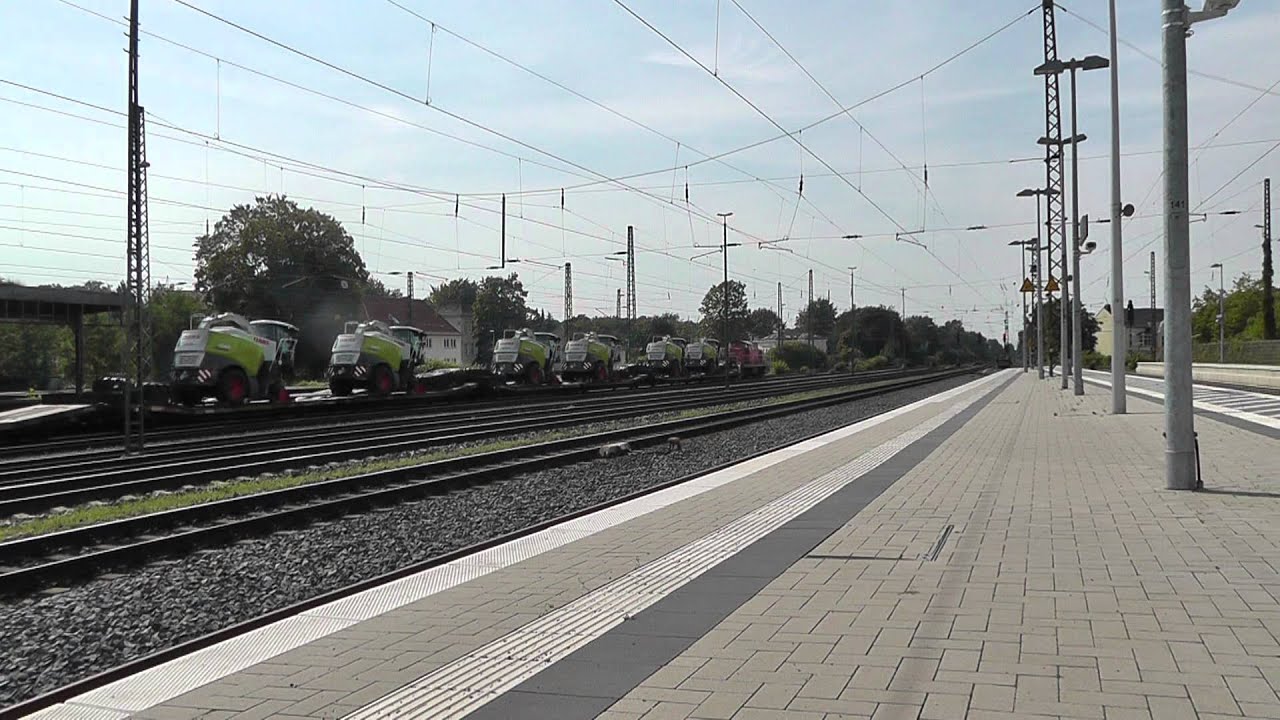 BR 294 mit ein Class Zug am Rangieren in Gütersloh - YouTube