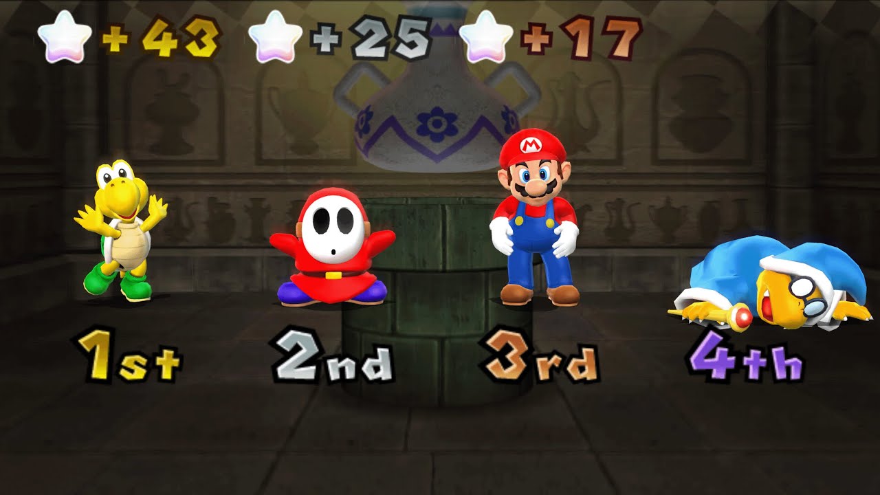 Mario Party 9 - Koopa vs Shy Guy vs Magikoopa vs Mario - Toad Road ...