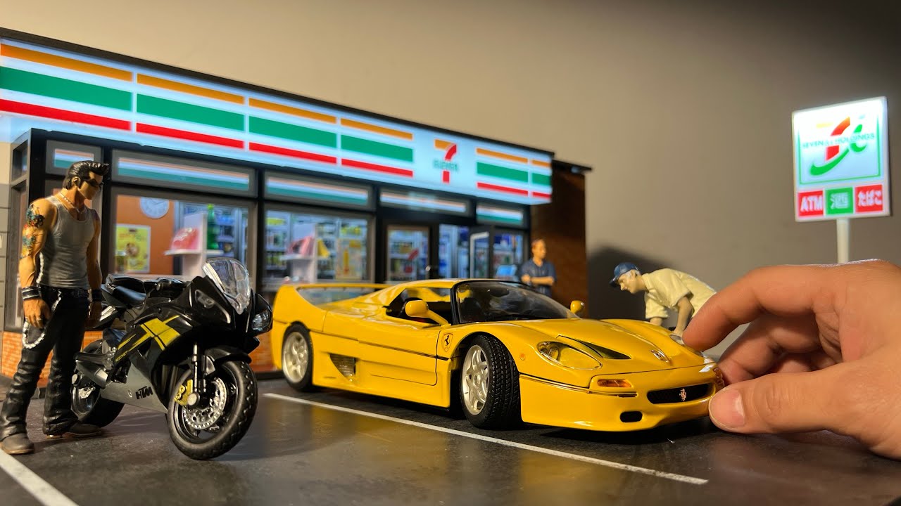 1/18 Scale Diorama | 7 Eleven 1/18 Diorama by GFans - YouTube