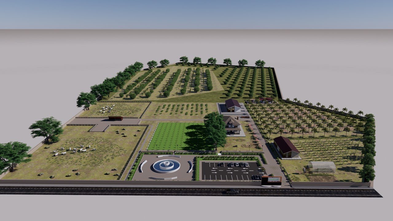 Farm Render in Enscape - YouTube