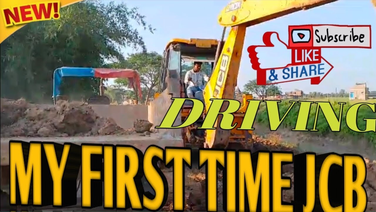 MY FIRST TIME JCB DRIVING//INDIAN TRUCK DRIVER JINDABAD//R RAJESH VLOG ...