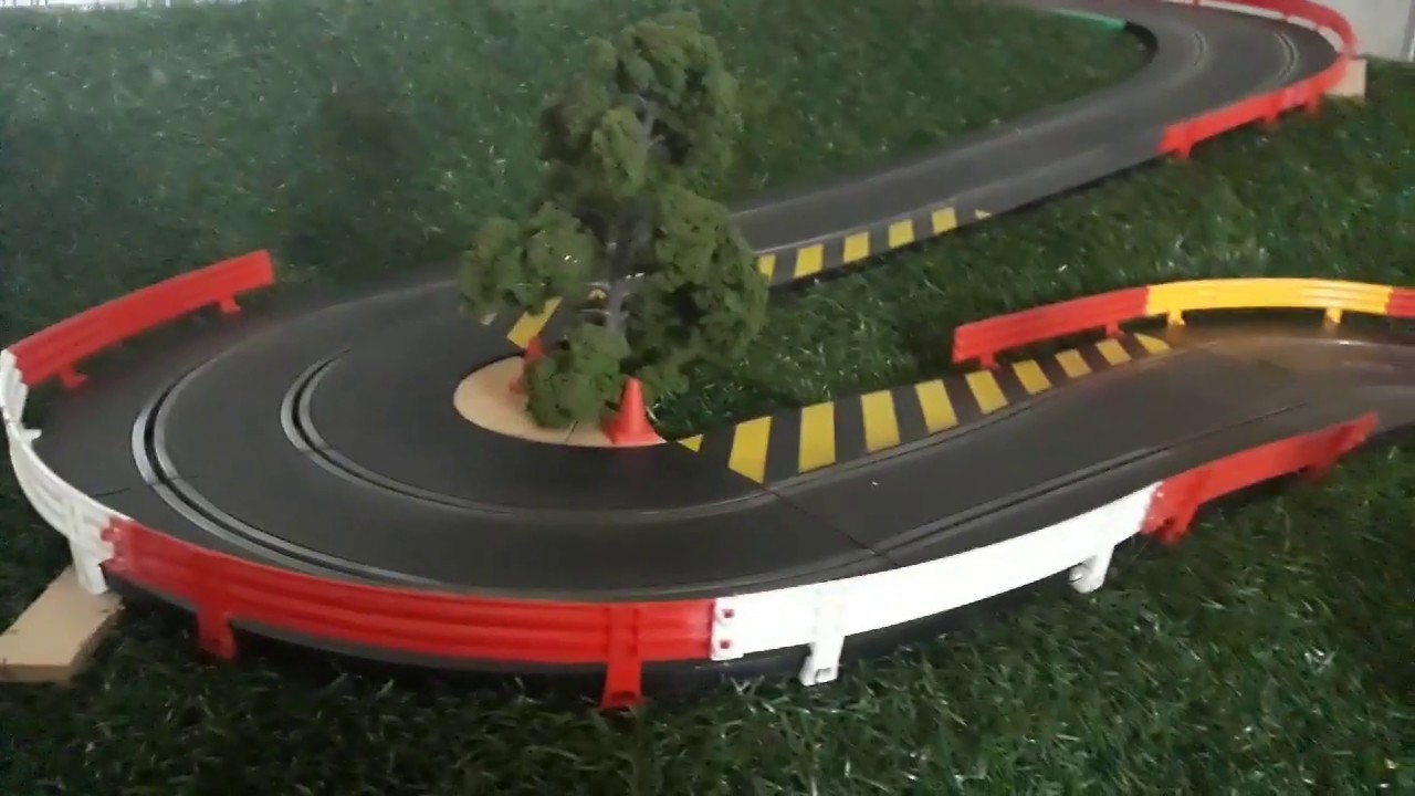 Monaco scalextric track update 2/trees - YouTube