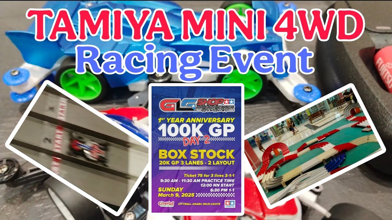 TAMIYA MINI 4WD ANNIVERSARY RACING EVENT at TAMIYA GLG SHOP - YouTube