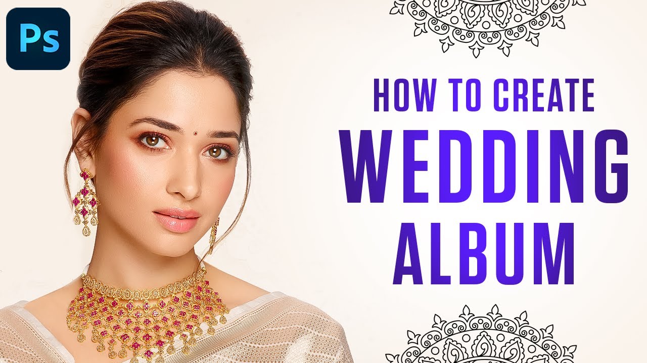 Learn To Design Wedding Album like A PRO | Photoshop Tutorial | PTE160 ...