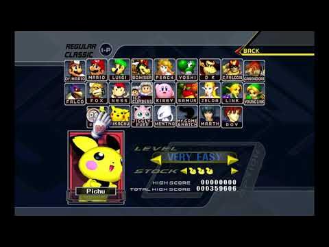 Super Smash Bros Melee All Characters - YouTube