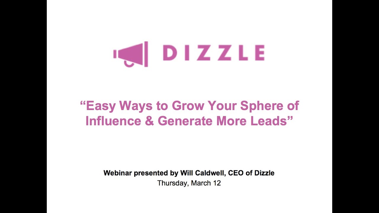 Easy Ways To Grow Your Sphere of Influence & Generate More Leads - YouTube