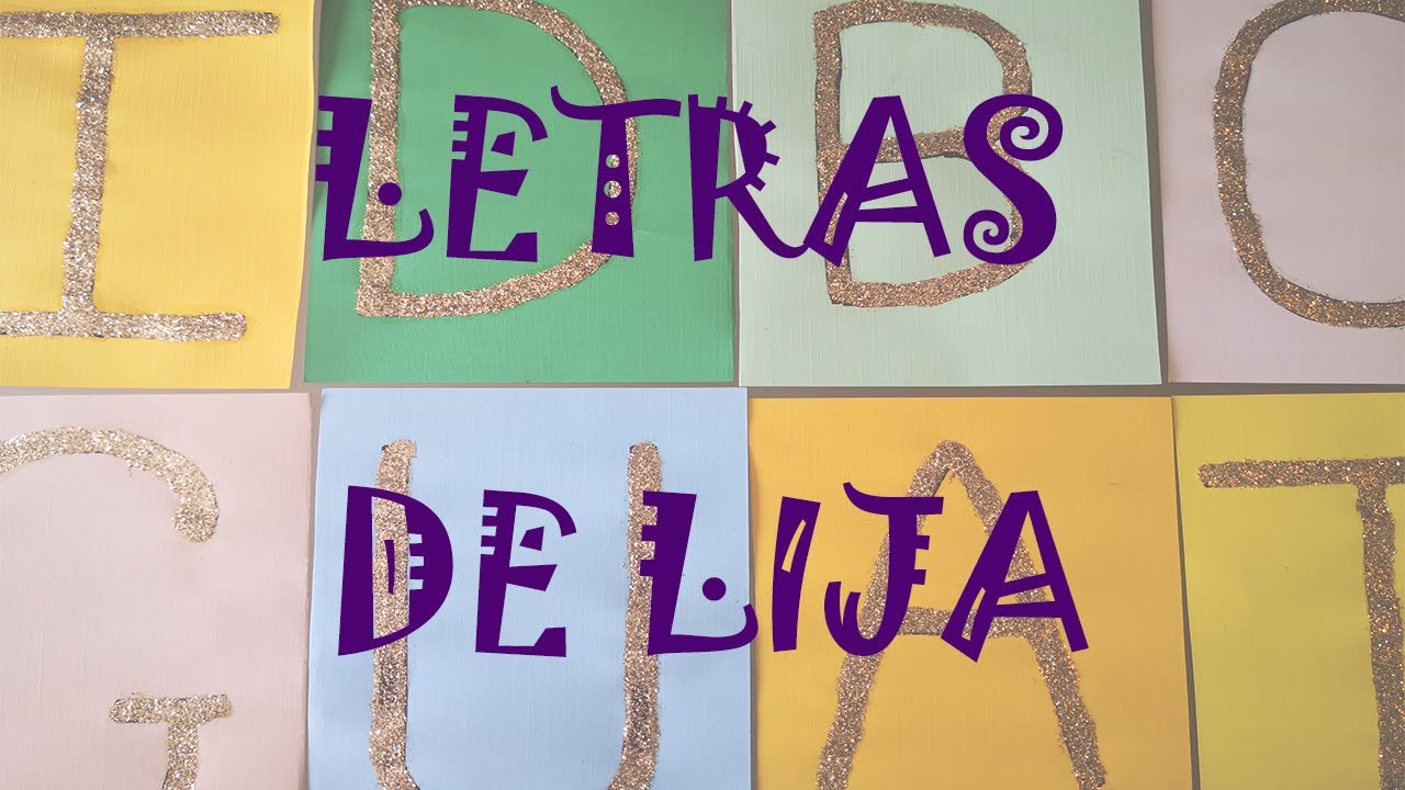 Manualidad: Letras de lija #Montessori por menos de 5 euros. - YouTube