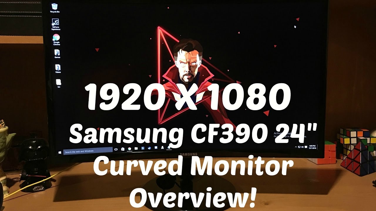 Samsung CF390 24" Curved Monitor Overview! - YouTube