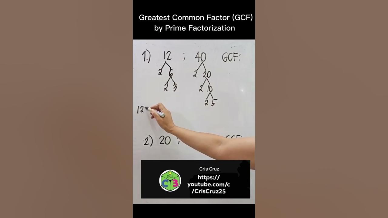 Greatest Common Factor by Prime Factorization - YouTube
