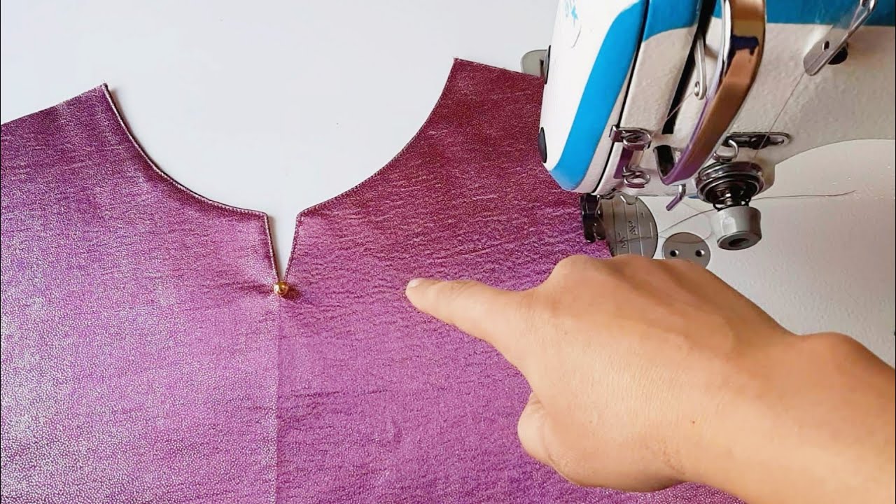 sewing neck with slit for beginners way best | sewing tips and tricks ...