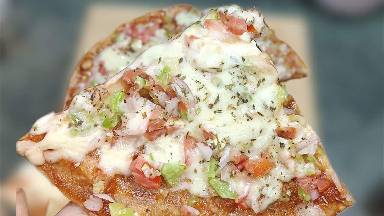 Roti Pizza Recipe| Laftover Roti Recipe - YouTube