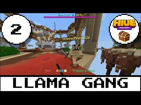 TREASURE WARS WITH MORE OF THE LLAMA GANG! - Minecraft - The HIVE - YouTube