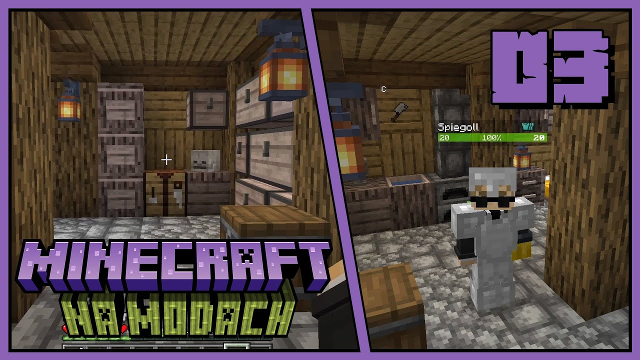 Minecraft na modach 03 - podziemna baza, czyli pierwsze schronienie i ...