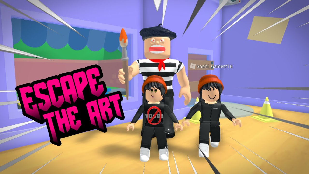 ROBLOX - Escape the art com minha amiga - YouTube