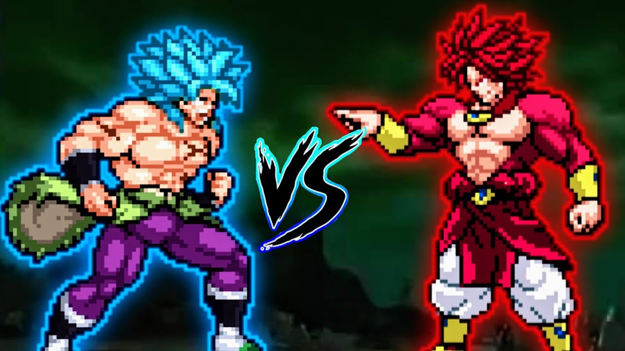Broly DBS VS Broly SSJ4 LB in Jump Force Mugen 😱 - YouTube