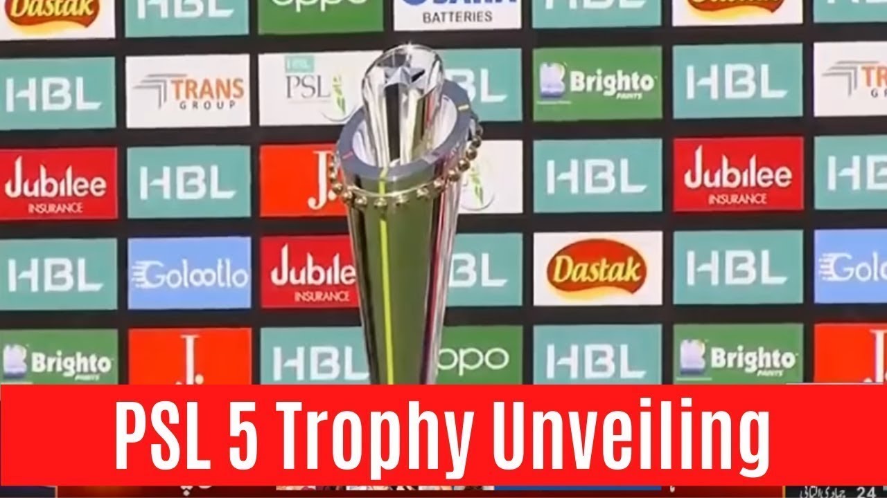 PSL5 Trophy unveiling ceremony AT National Stadium Karachi 19 Feb 2020 ...