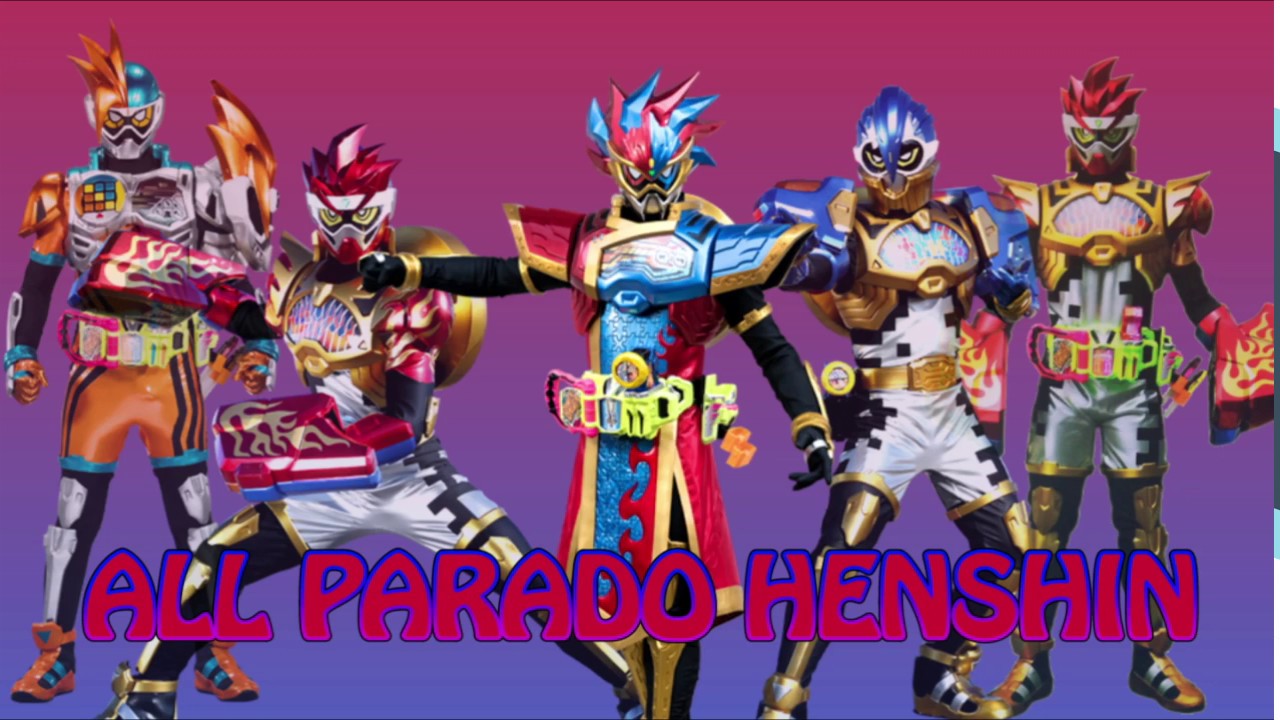 Kamen Rider Parad-DX All Parado Forms Henshin Jingle Sound - YouTube